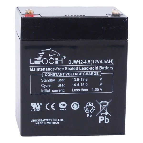 Аккумулятор Leoch DJW (12В, 4.5А/ч) для ИБП, UPS, инвертора, системы ...