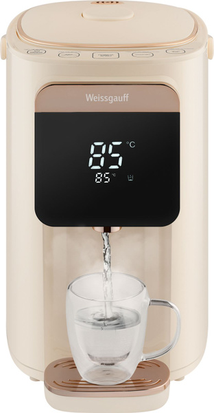 Термопот Weissgauff WWT 5010 Touch DBeG, 5 литров, накопительный нагрев, функции повторного ...