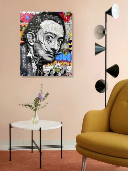 Картина на холсте, Поп-арт / Mr Richi Barba / Сальвадор Дали купить c ...