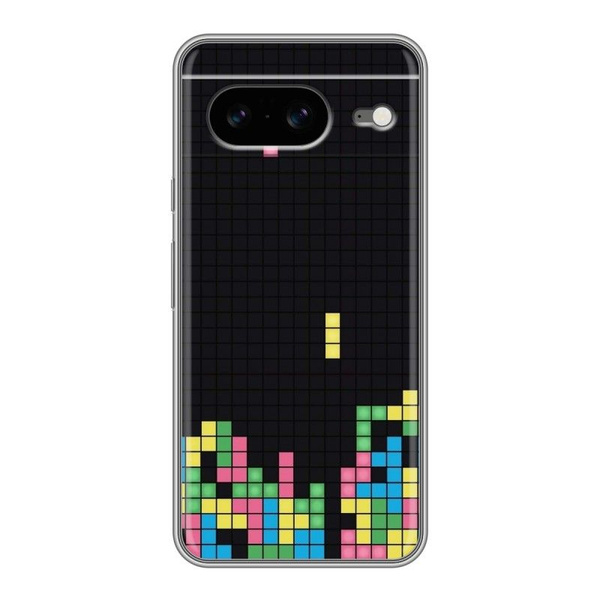 Дизайнерский силиконовый чехол для Google Pixel 8 Тетрис фон - купить с ...