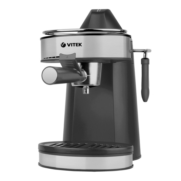 Кофеварка рожковая Vitek Graphite VT-1524 750Вт золотистый купить на ...