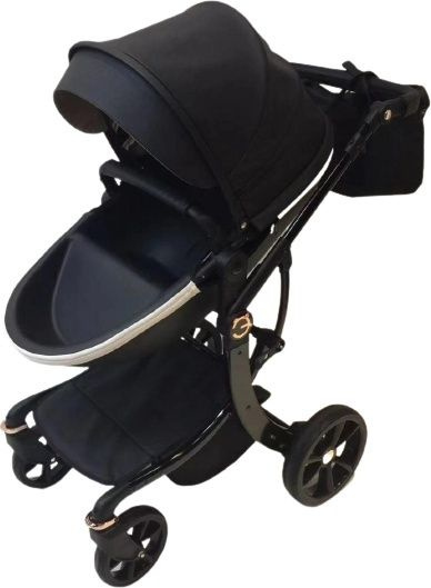 Коляска универсальная 2 в 1 AIMILE 608, черный - купить с доставкой по ...