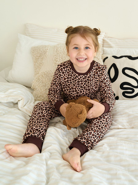 Пижама LELU KIDS для девочки купить на OZON по низкой цене (1324178951)