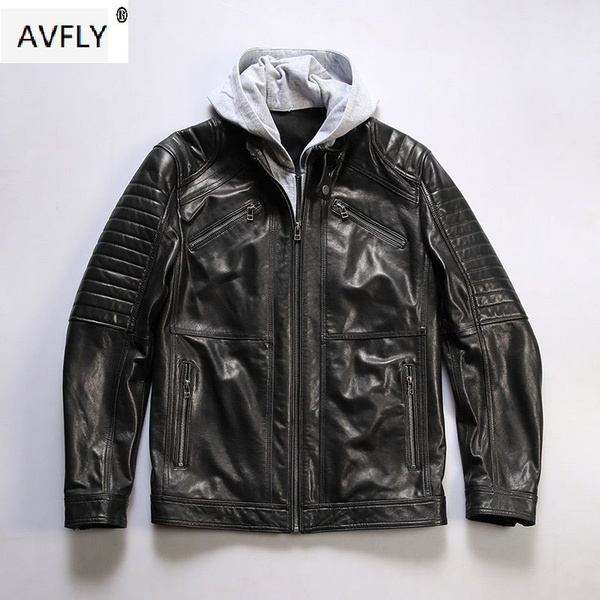 Куртка кожаная AVFLY - купить с доставкой по выгодным ценам в интернет ...