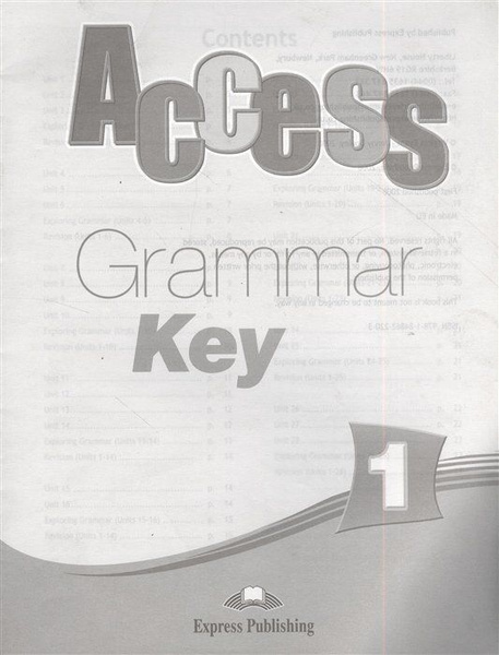 Access. Grammar Book Key 1 - купить с доставкой по выгодным ценам в интернет-магазине OZON ...
