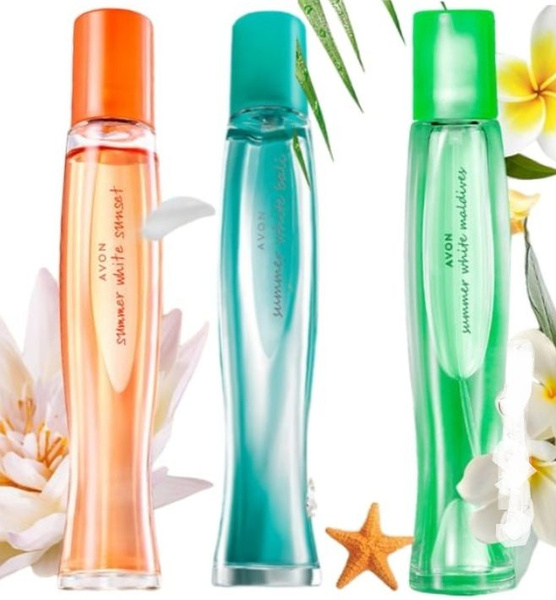 AVON Набор 3х50 Summer White Maldives+Sunset+Bali (Мальдивы, Сансет ...