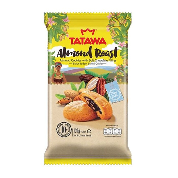 Tatawa Печенье с миндальным кремом,120гр - купить с доставкой по ...