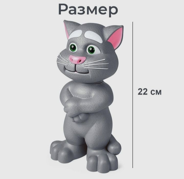 Детская интерактивная игрушка Говорящий кот Том Talking Tom ...