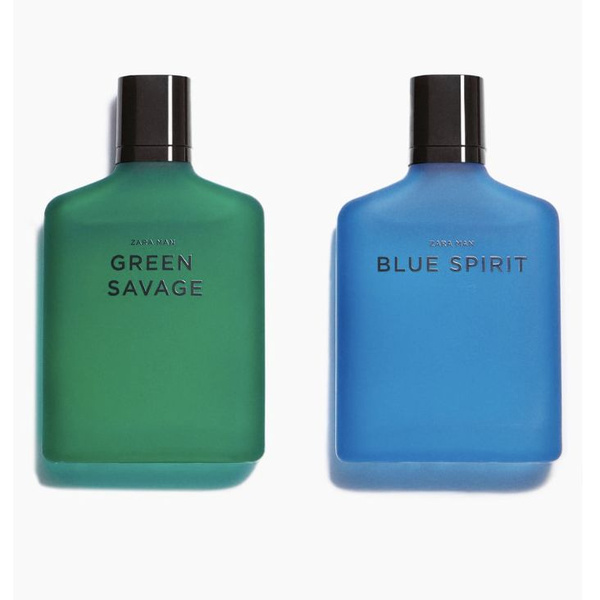 Zara MAN GREEN SAVAGE, MAN BLUE SPIRIT EDT Духи 200 мл (1332708352)
