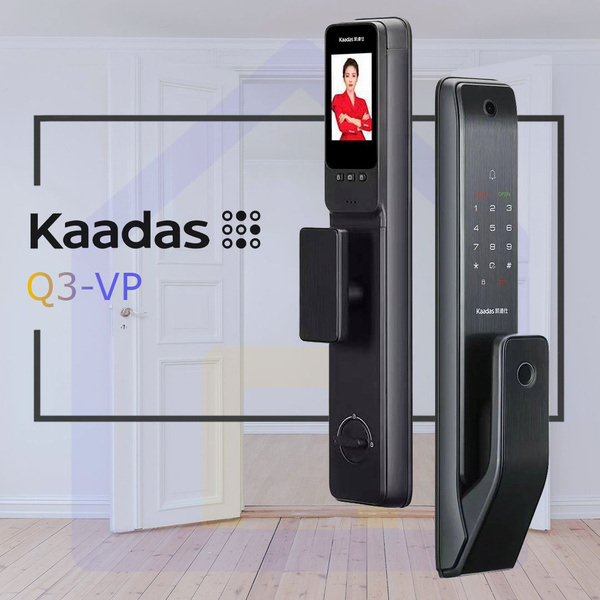 Электронный замок Kaadas Q3-VP с отпечатком пальца и видеонаблюдением - купить по выгодным ценам ...