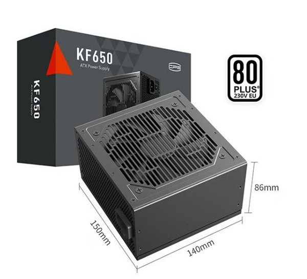Блок питания компьютера PCCOOLER KF BLACK, 650 Вт (KF650 BLACK ...