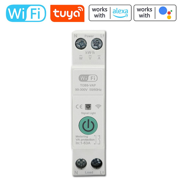 Tuya WiFi интеллектуальный автоматический выключатель, тип 63, с ...