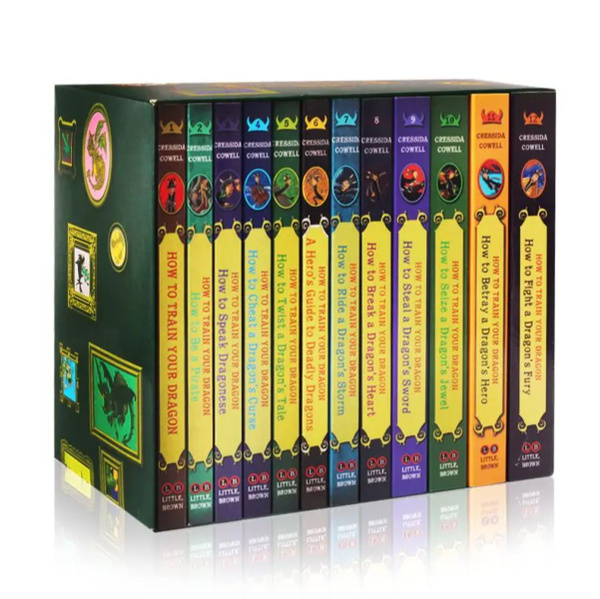 Комплект из 12 книг на английском языке How To Train Your Dragon Как