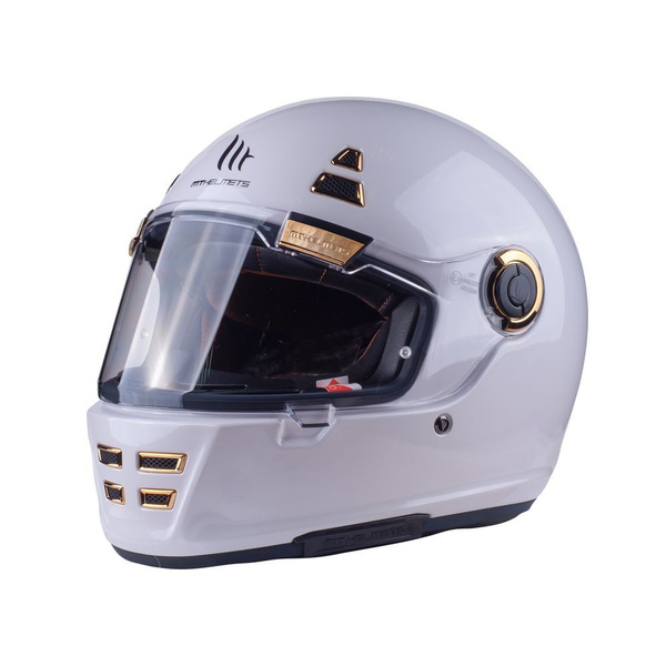 Шлем MT JARAMA Solid (M, Gloss Pearl White) купить на OZON по низкой ...