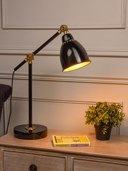 Настольная лампа с поворотным плафоном, ARTSTYLE, HT-719B, под лампу с ...