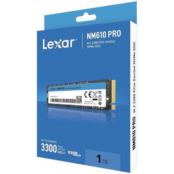 1 ТБ Внутренний SSD-диск Lexar NM610 PRO NVMe SSD M.2 2280 PCle Gen3x4 ...