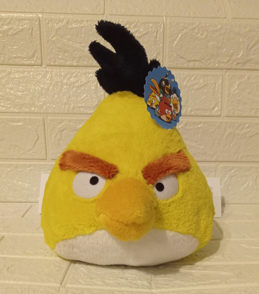 Мягкая игрушка "Angry Birds" chack, Энгри Бёрдс ЧАК жёлтая птица. БЕЗ ...