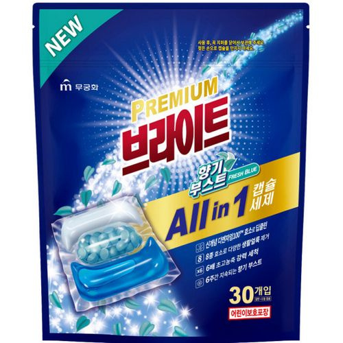 Mukunghwa Premium Bright All in 1 Capsules Усиленные капсулы для стирки ...
