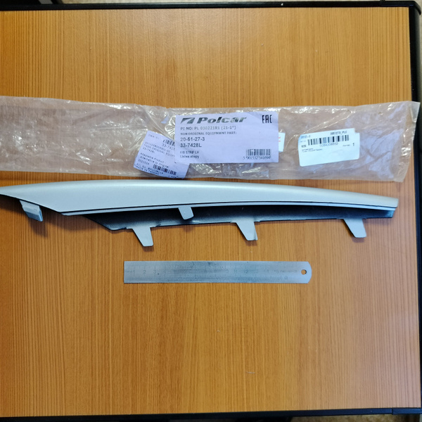 Накладка решетки бампера левая BMW X5 E70 POLCAR аналог высокого ...