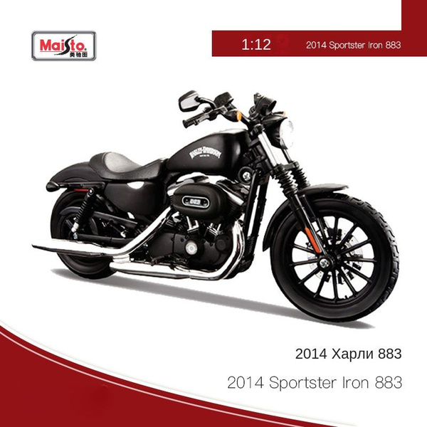 Модель тяжелого локомотива мотоцикла Harley-Davidson 1:12, двухколесный ...