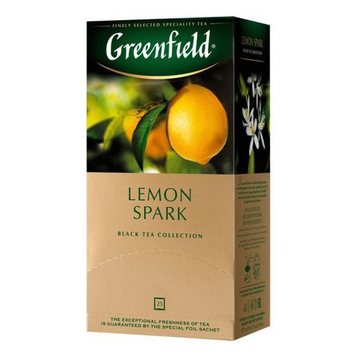 Чай черный Greenfield Lemon Spark в пакетиках 25 шт - купить с ...