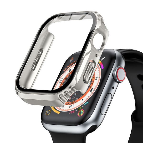 Стекло + Корпус Apple Watch 9 8 7 6 SE 5 4, iWatch аксессуары Экранный ...