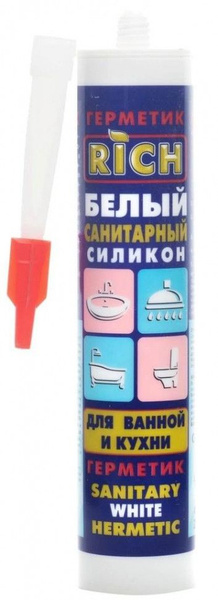 Силиконовый Герметик RICH, Для швов, белый, синий - купить по низким ...