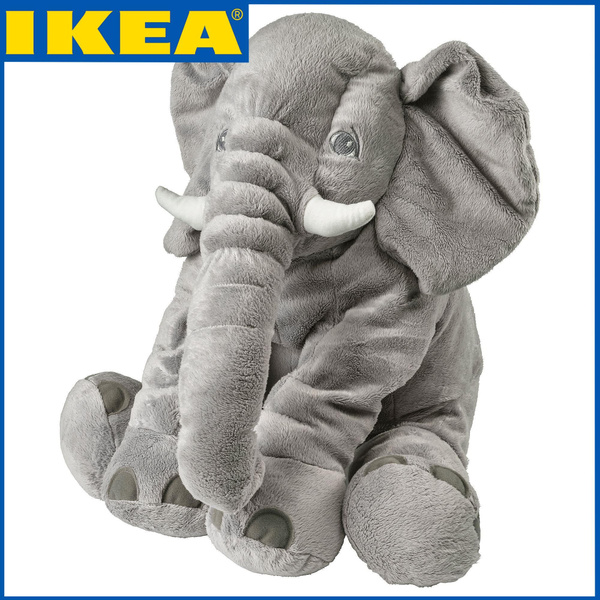 Мягкая игрушка Слон IKEA (ИКЕА) 60 см серый - купить с доставкой по ...