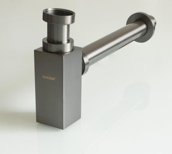 Сифон металлический квадратный GANZER Graphite Gold - купить по ...
