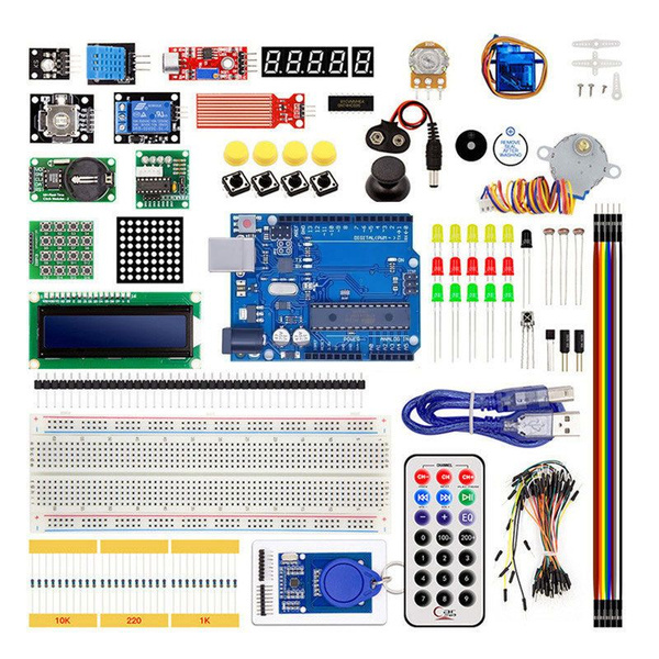Adeept Ultimate Starter kit для Arduino UNO R3, ЖК-дисплей 1602 ...