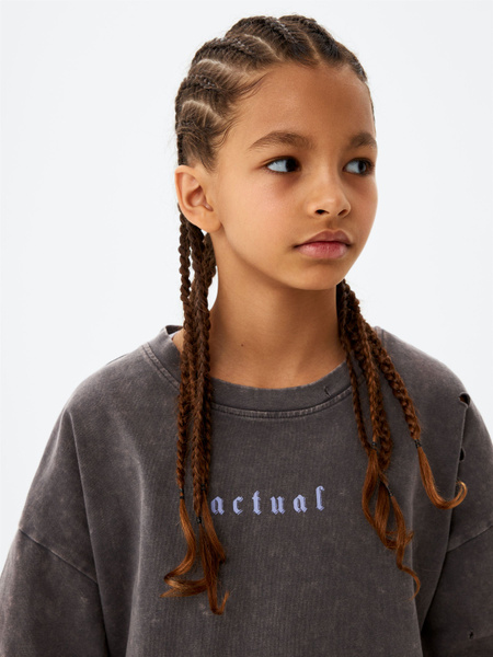 Футболка Sela, размер 164, цвет темно-серый, 100% хлопок - купить по выгодной цене в интернет ...