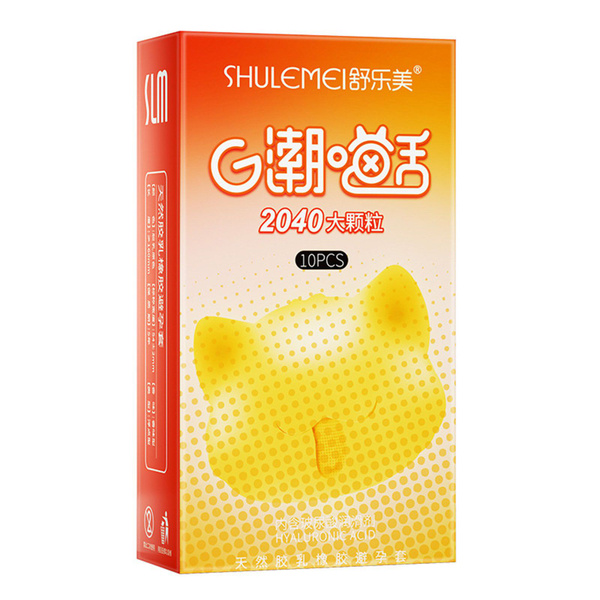 Кошачий язычок с крупными частицами сексуального презерватива mace ...