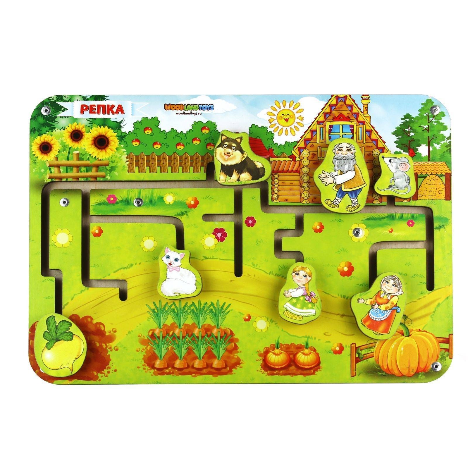 Лабиринт-пара WoodlandToys "Сказки. Репка", дерево — купить в интернет ...