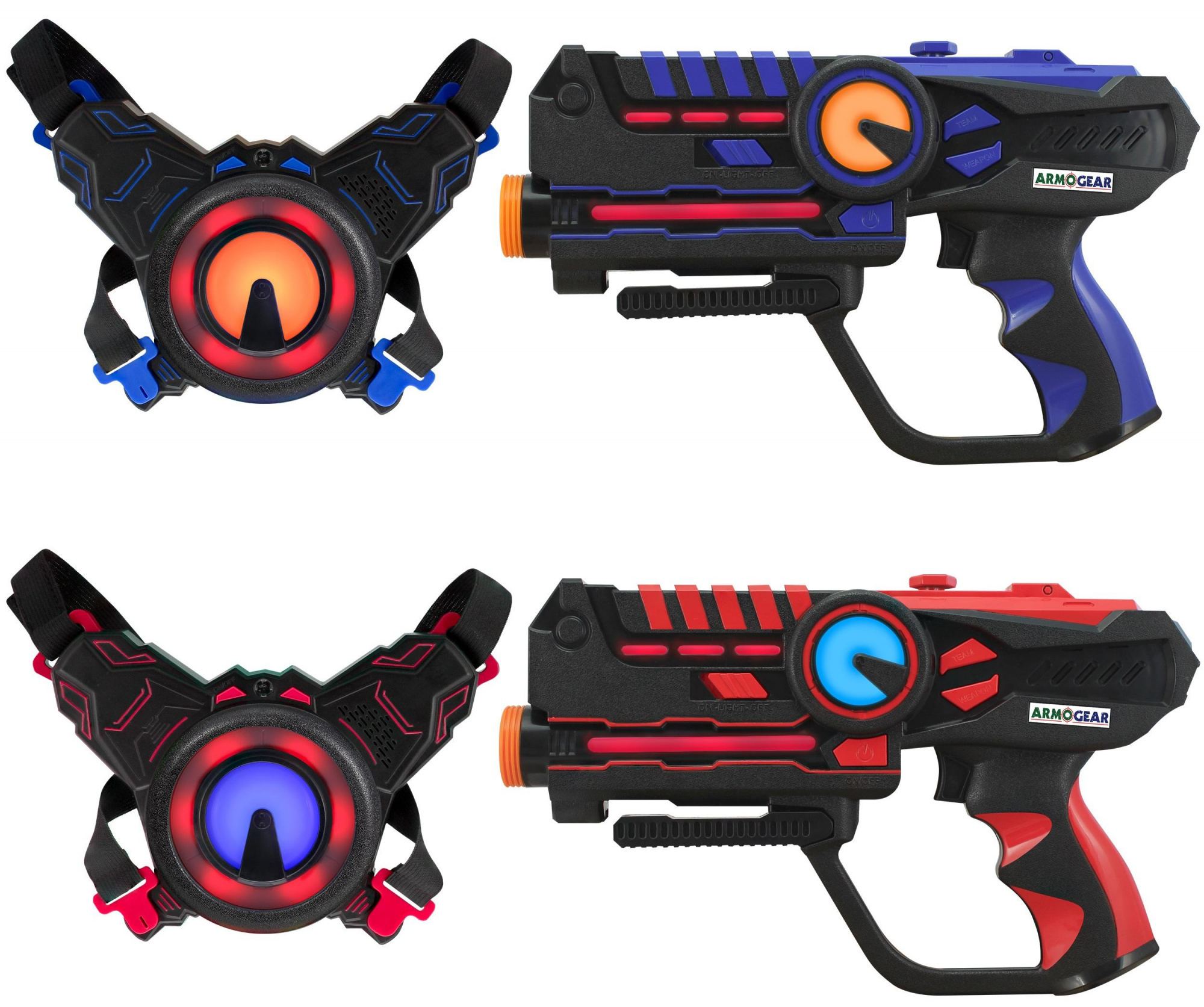 Игровой набор Лазертаг ArmoGear Laser Battle 2 Player Pack (ARMOG2_RB ...