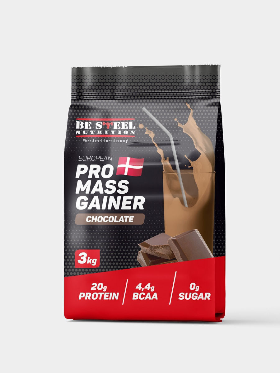 Гейнер Be Steel Nutrition Pro Mass Gainer 3кг (шоколад) — купить в ...