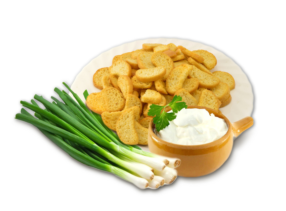 Сухарики багетные со вкусом Сметана и лук, 1 кг, Клема - купить с ...