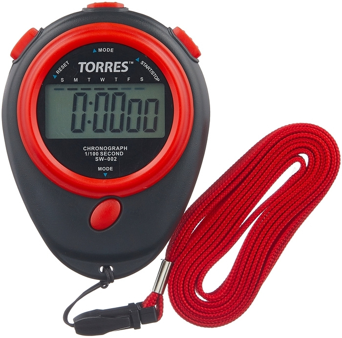 Спортивный современный секундомер Torres Stopwatch SW-002 из пластика с ...