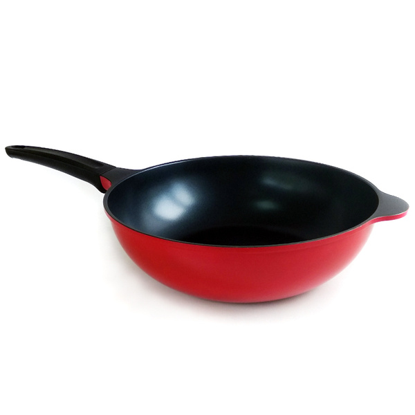 Вок ROICHEN, Южная Корея RNC_красный, 32 см - купить по выгодным ценам в интернет-магазине OZON ...