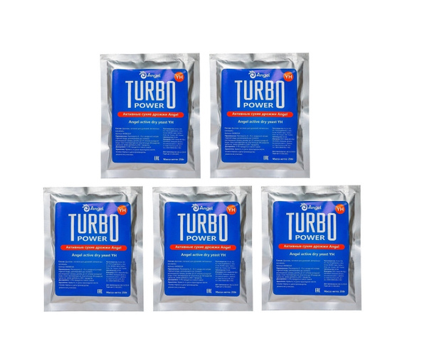 Спиртовые дрожжи Angel Turbo YH (Ангел Турбо), 250 гр, 5 шт. - купить с ...
