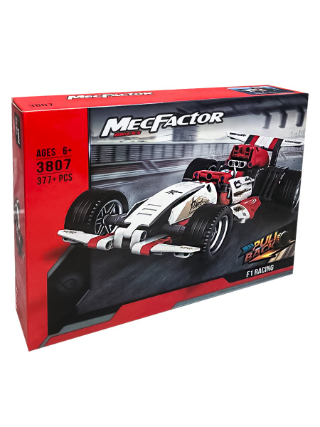 Конструктор Болид Формулы-1 MecFactor/ 377 деталей / Инерционный двигатель - купить с доставкой ...