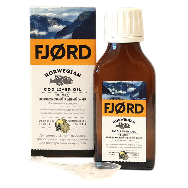 БАД жирные кислоты к пище FJORD "Норвежский рыбий жир", из печени ...