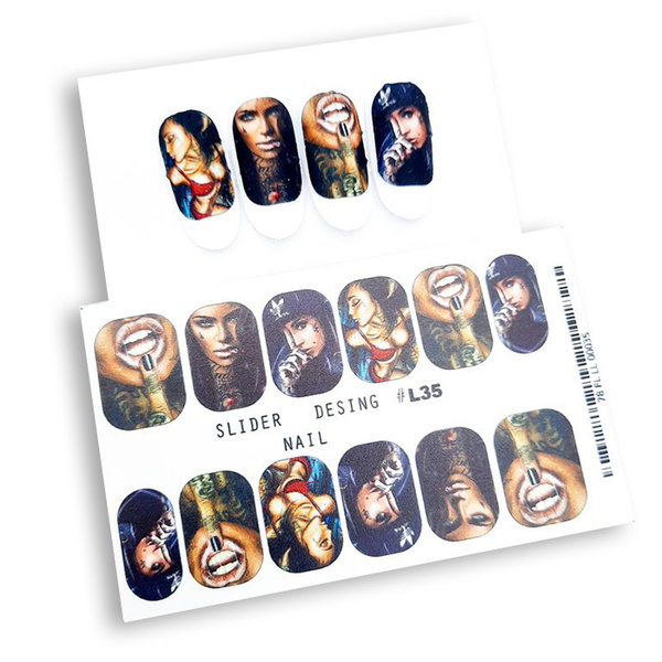 Anna Tkacheva, водные наклейки для ногтей Девушки, L-035 - купить с доставкой по выгодным ценам ...