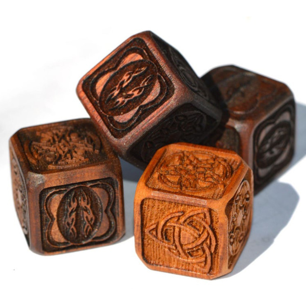 Celtic Dice Игральные кубики (кости), 16мм., 2 шт., из экзотического ...