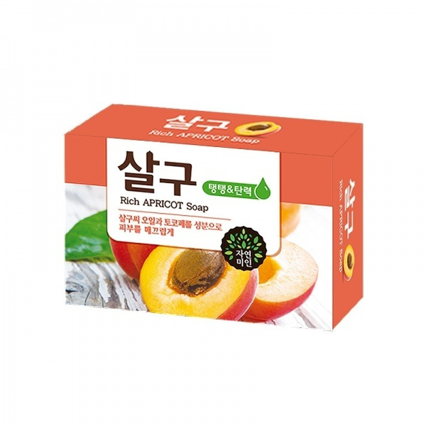 Mukunghwa Восстанавливающее косметическое мыло Rich Apricot Soap с ...