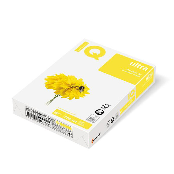 Бумага IQ Ultra A4 80g/m2 500л A+ - купить с доставкой по выгодным ...