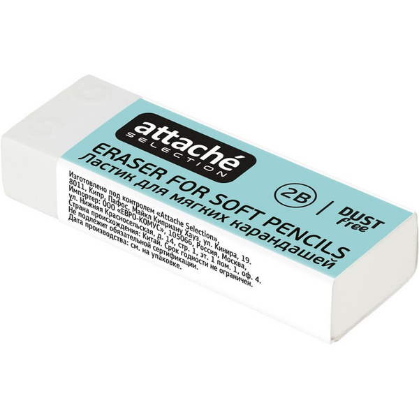 Ластик Attache Selection в картонном держателе 6 шт - купить с доставкой по выгодным ценам в ...