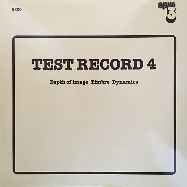 Test Record 4 (Depth Of Image, Timbre, Dynamics) (LP, Compilation ...