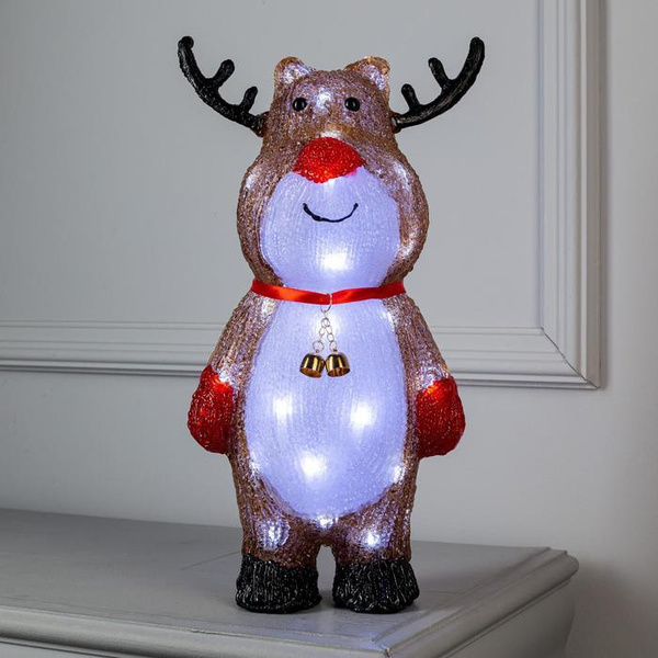 Светодиодная фигура Сказочный олень 16 40 12 см, акрил, 40 LED, 220 В ...