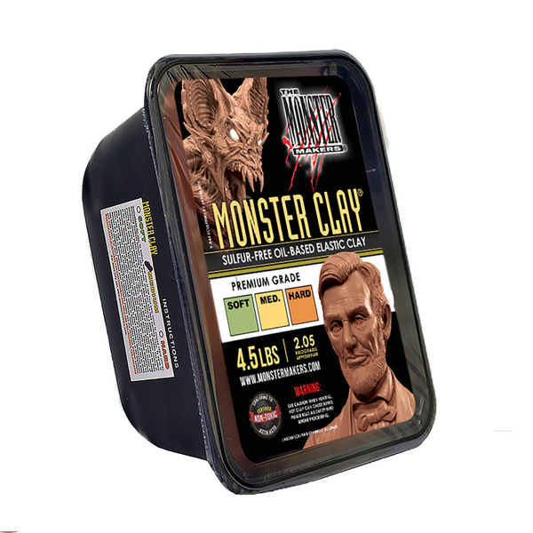 Monster Clay Medium 2,05кг средний коричневый профессиональный ...