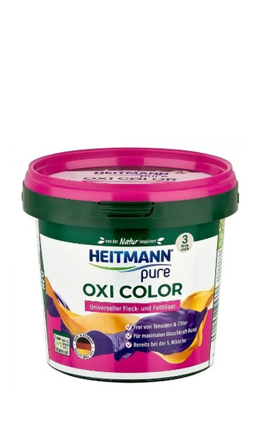 Heitmann Pure Oxi Color Пятновыводитель для вещей универсальный 500 гр ...